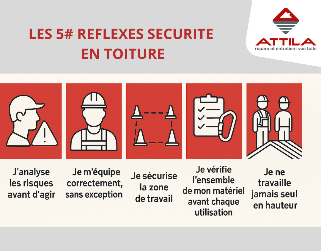SECURITE EN TOITURE : LES 5 REFLEXES FONDAMENTAUX CHEZ ATTILA | ATTILA